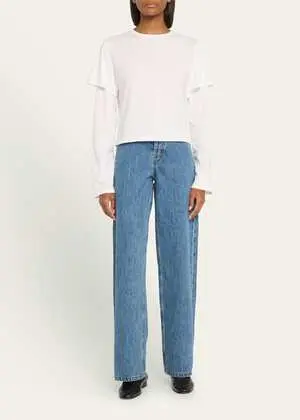 Still Here Layered Cotton Tee