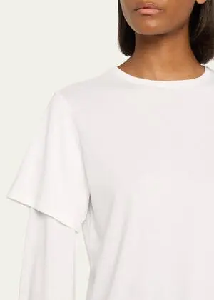 Still Here Layered Cotton Tee