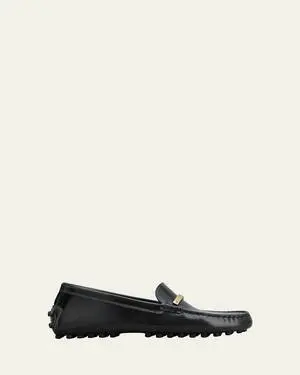 TOD'S Gommino Leather Bar Driver Loafers