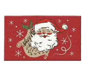 DESIGN IMPORTS Santa's Nice List Doormat - One-color