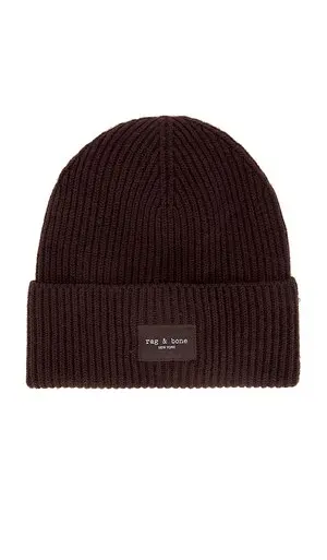 Rag & Bone Blake Beanie - Chocolate Brow