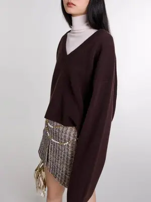 Maje Viscose V-neck Jumper