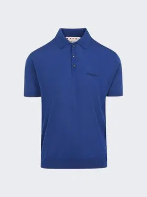 Marni Short Sleeve Polo Shirt - Blue
