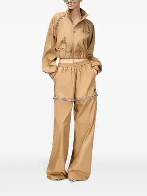 AREA Crystal Slit Track Pants