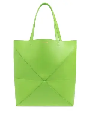 Loewe XL LOEWE Puzzle Fold Tote Bag Green