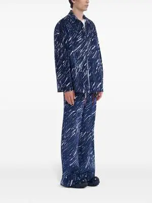 Marni Abstract-pattern Print Wide-leg Jeans