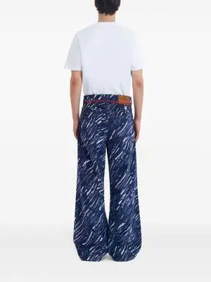 Marni Abstract-pattern Print Wide-leg Jeans