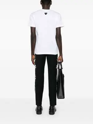 Play Comme Des Garcon Signature Heart-patch T-shirt