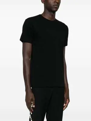 Play Comme Des Garcon Signature Heart-patch T-shirt - Black