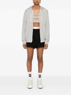 Play Comme Des Garcon Zip-up Hoodie With Heart Patch - Grey