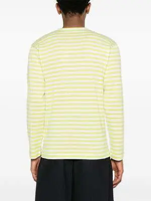 Play Comme Des Garcon Striped T-shirt - Green