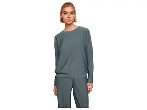 Eberjey Softest Sweats Boatneck Pullover Pajama - Blue