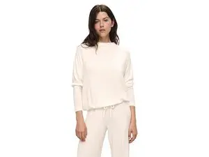 Eberjey Cozy Time Mockneck Pullover - Bone