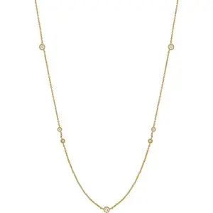 Bony Levy Mykonos Diamond Station Necklace - 18k Yellow Gold