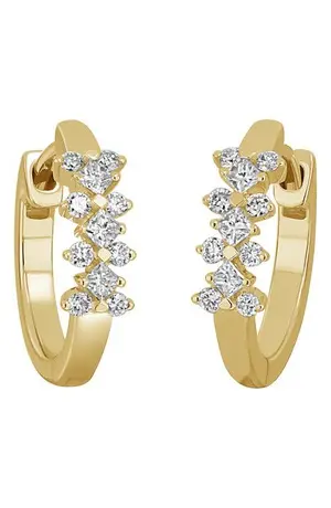 Bony Levy Getty Diamond Hoop Earrings - 18k Yellow Gold