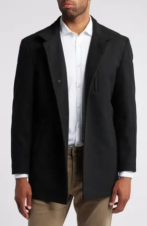 Johnston & Murphy Upton Car Coat - Black