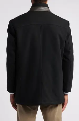 Johnston & Murphy Upton Car Coat - Black