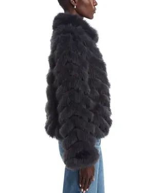 Love Token Faux Fur Reversible Jacket