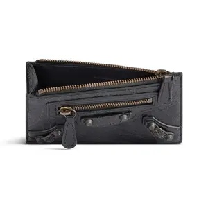 Balenciaga Le City Long Coin And Card Holder - Black