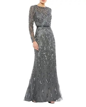 Women's Maxi Beaded Evening Dresses