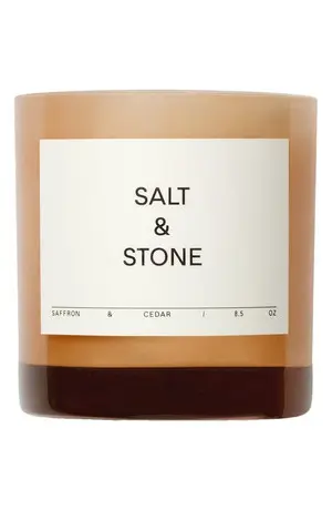 SALT & STONE Saffron & Cedar Scented Candle - No Color