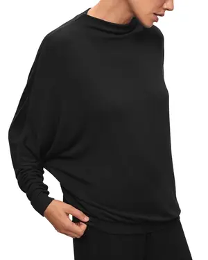 Eberjey Dolman Sleeve Sweatshirt - Black