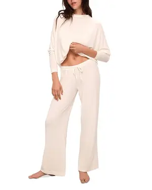 Eberjey Cozy Time Pants Ivory