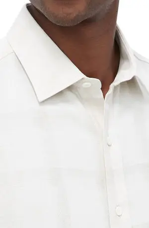 Bugatchi Julian Shaped Fit Plaid Button-up Shirt - Desert