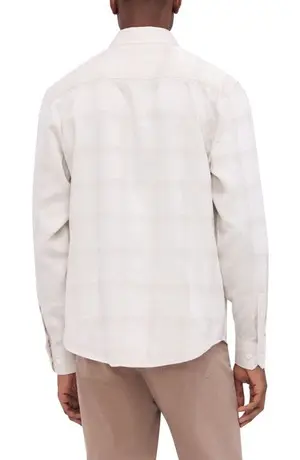 Bugatchi Julian Shaped Fit Plaid Button-up Shirt - Desert