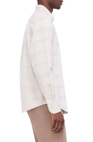 Bugatchi Julian Shaped Fit Plaid Button-up Shirt - Desert