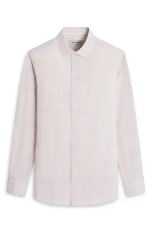 Bugatchi Julian Shaped Fit Plaid Button-up Shirt - Desert