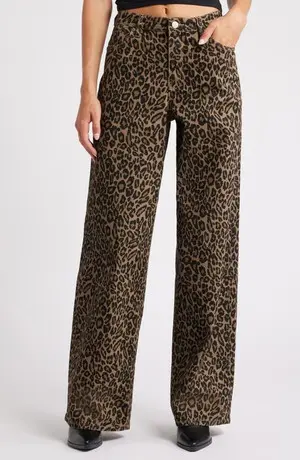 PTCL Print Wide-leg Jeans