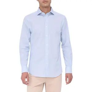 Bugatchi Axel Shaped Fit Button-up Shirt - Ice