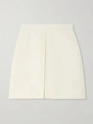 LIBEROWE Alex Layered Wool-crepe Mini Skirt