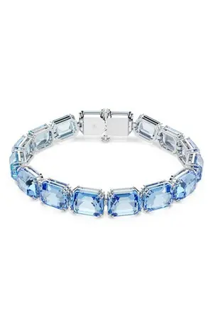 SWAROVSKI Millenia Octagon Cut Crystal Bracelet - Blue