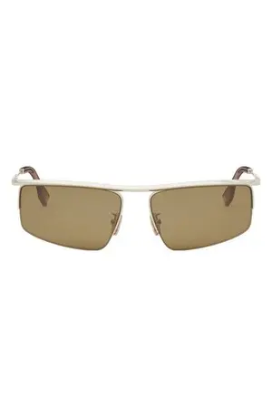 Fendi Fendi 60mm Geometric Sunglasses Gold/brown