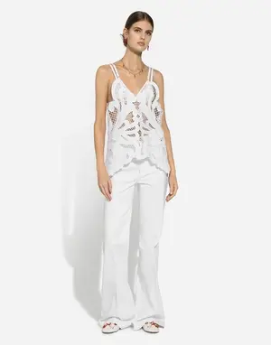 Dolce & Gabbana Cotton Top With Cut-out Detailing