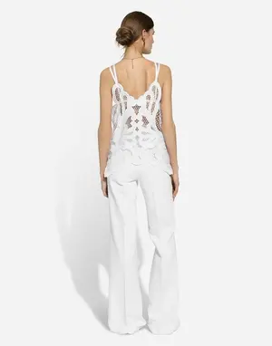 Dolce & Gabbana Cotton Top With Cut-out Detailing