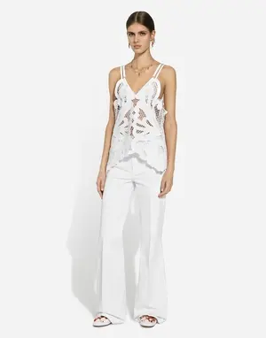 Dolce & Gabbana Cotton Top With Cut-out Detailing