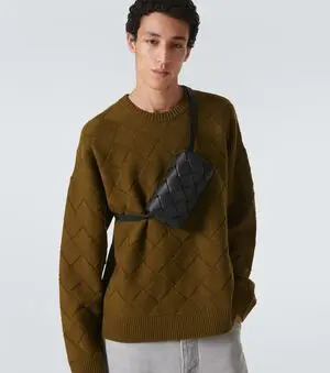 Bottega Veneta Diago Intreccio Leather Belt Bag
