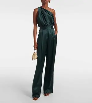 THE SEI Silk One-shoulder Top