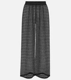 Melissa Odabash Sienna Crochet Wide-leg Pants - Black