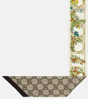 Gucci Printed Silk Twill Scarf