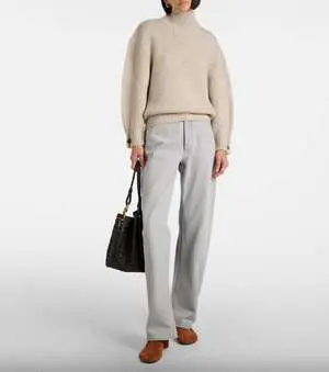 Bottega Veneta Mid-rise Wide-leg Jeans