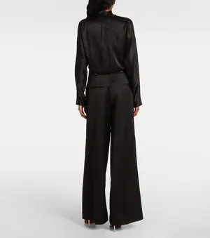 THE SEI Tie-front Blouse