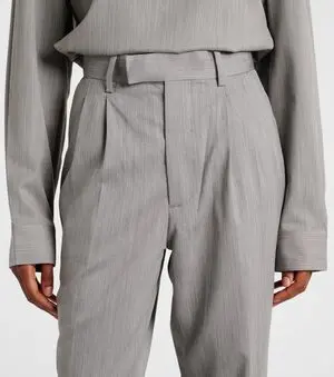 JACQUES WEI Wool Straight Trousers