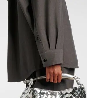 Bottega Veneta Oversized Wool-blend Shirt