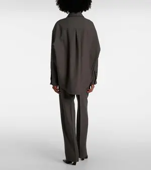 Bottega Veneta Oversized Wool-blend Shirt