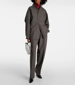 Bottega Veneta Mid-rise Straight Pants