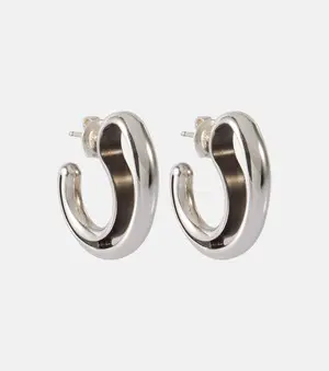 Bottega Veneta Drop Large Sterling Earrings - Silver